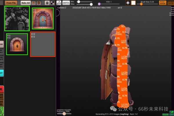 Stable Projectorz与SD结合：一键生成3D模型的手绘风格贴图