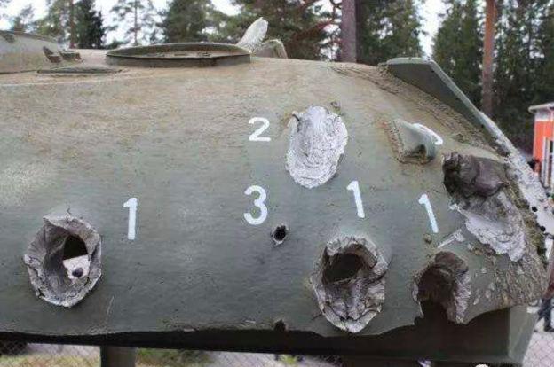 How does the armor-piercing projectile penetrate the tank? The power is ...